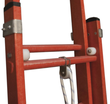 KTL - escalera de fibra de vidrio doble extensión mecánica - altura ...