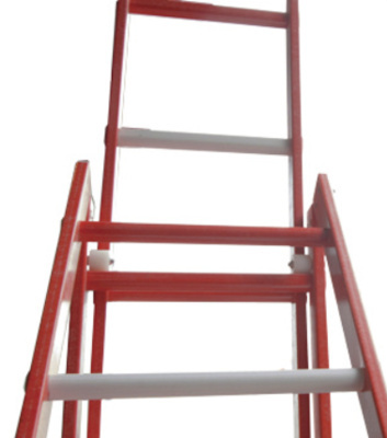 KTL - escalera de fibra de vidrio doble acceso con tramo extensible ...