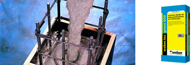 WEBER.TEC GROUT 600 - Mortero fluido de altas prestaciones (60MPa) - WEBER CEMARKSA