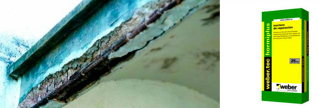 WEBER.TEC HORMIPLUS - Mortero para reparaciones estructurales de hormigón en grandes espesores ...