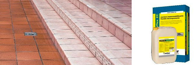 WEBER.TEC IMPERFLEX 2C - Mortero impermeabilizante flexible bicomponente - Bidón 8,3 - WEBER ...