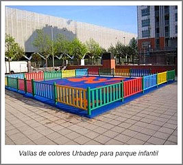 Vallas homologadas para parques infantiles de Urbadep | Construnario.com