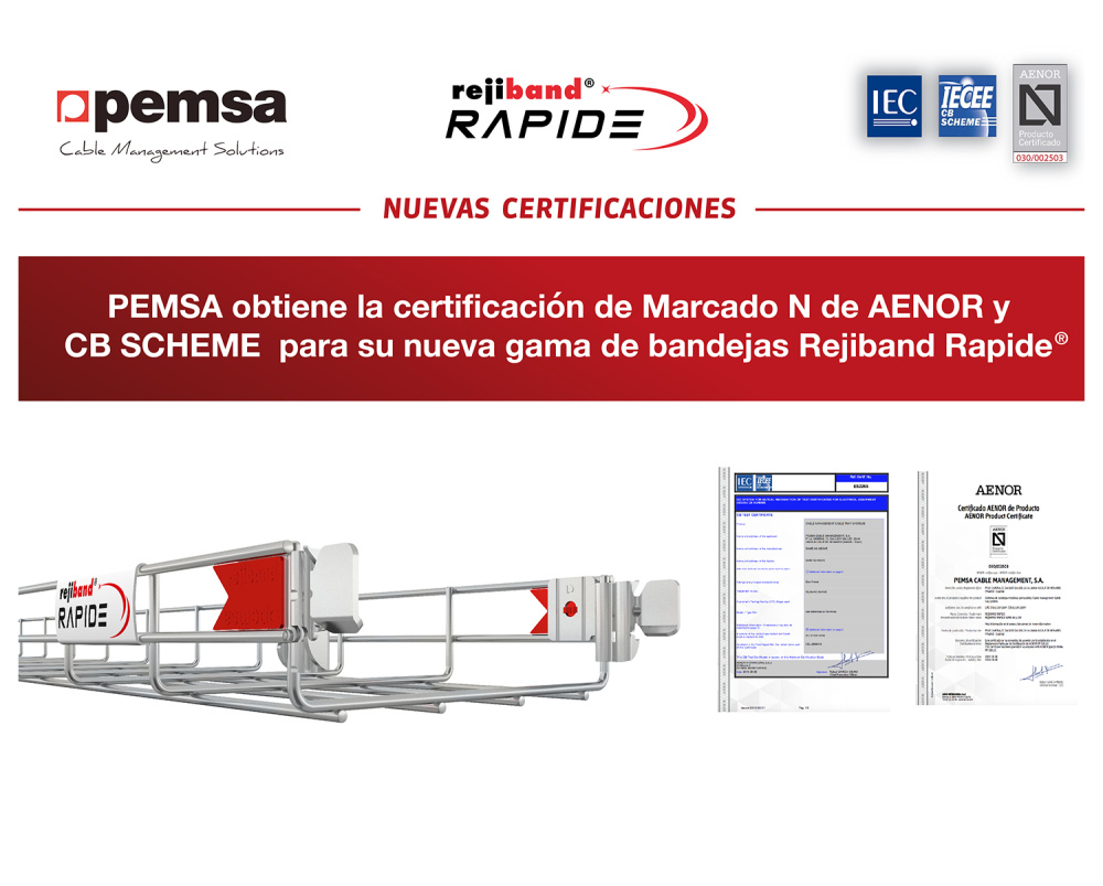 Pemsa obtiene dos nuevas certificaciones para su gama de bandejas ...
